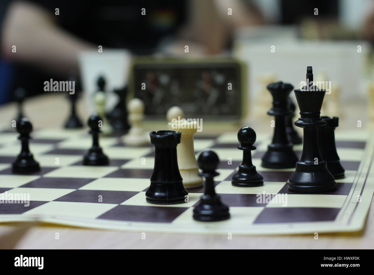 Friendly games at a local chess club Stock Photo - Alamy