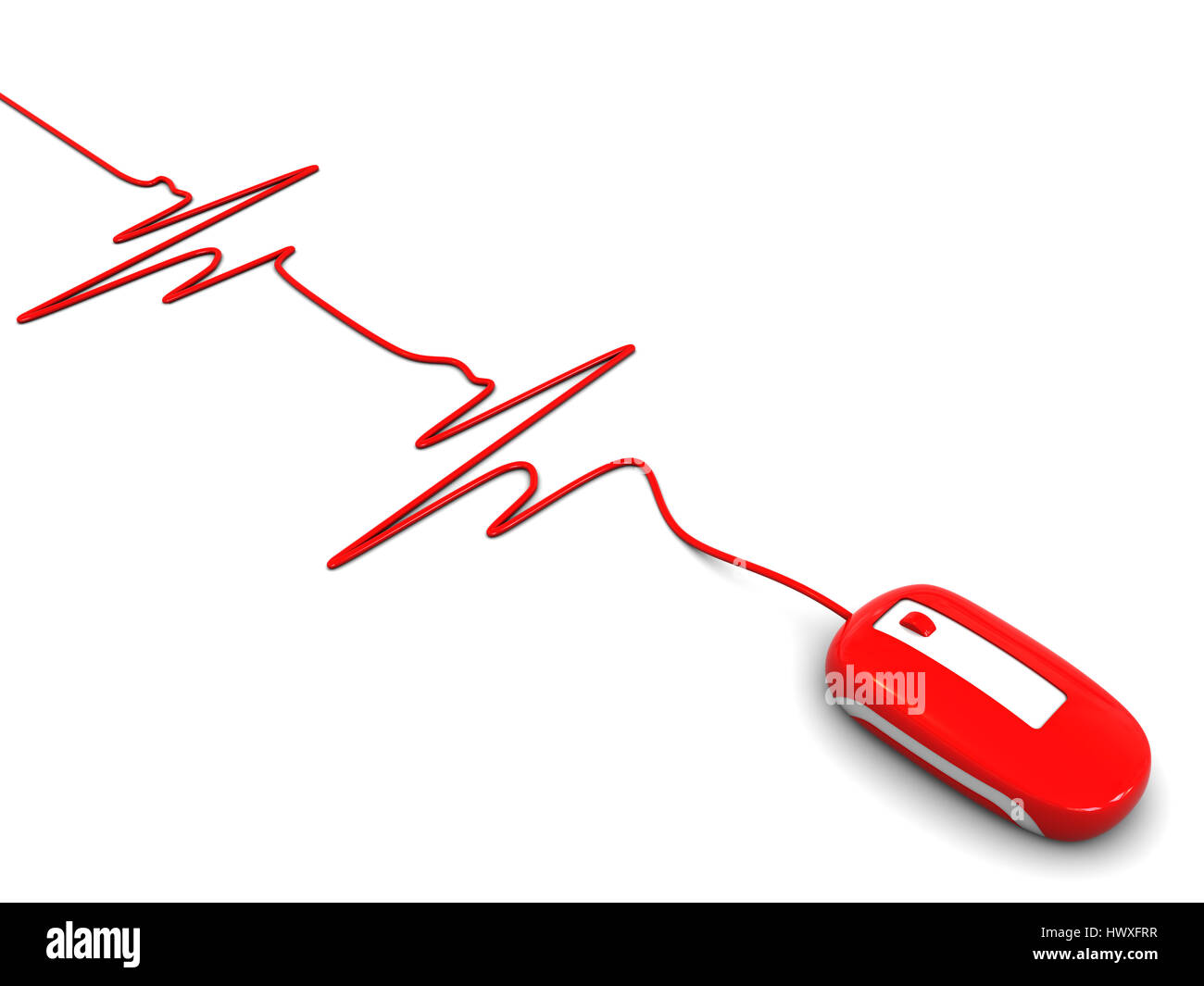 Taking the pulse graph Cut Out Stock Images & Pictures - Alamy