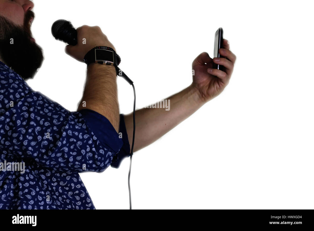 Hold Microphone Stock Photos & Hold Microphone Stock Images - Alamy