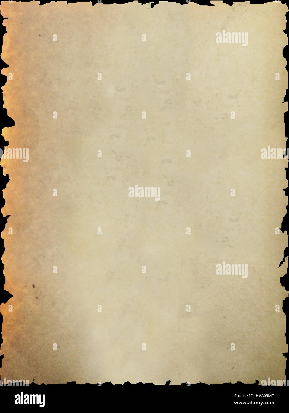 illustration of an ancient paper texture isolated over black background ...