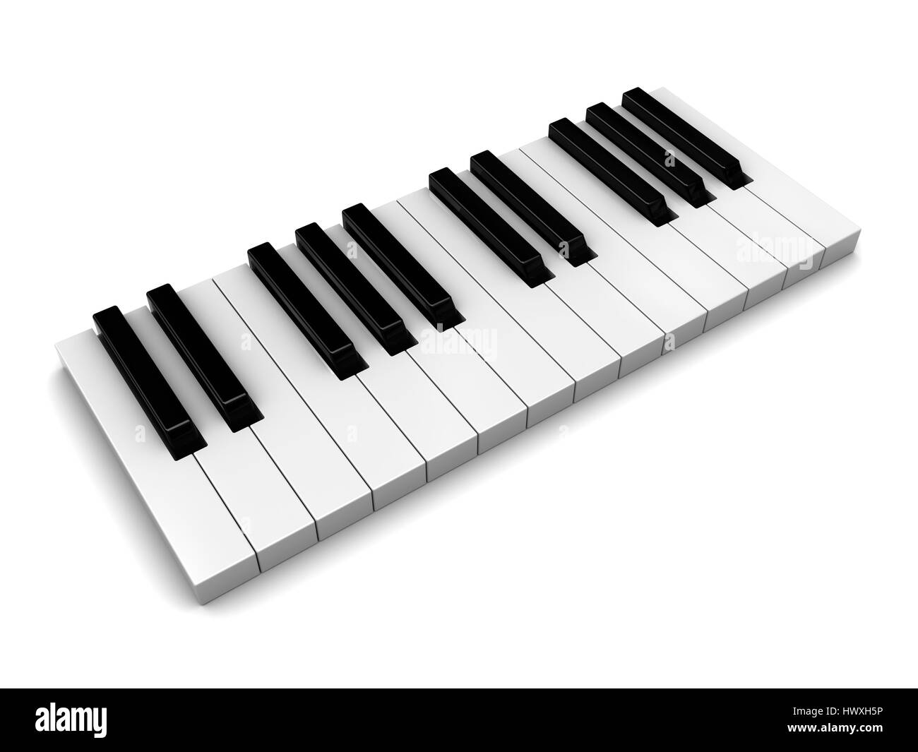 Piano keys Cut Out Stock Images & Pictures - Alamy