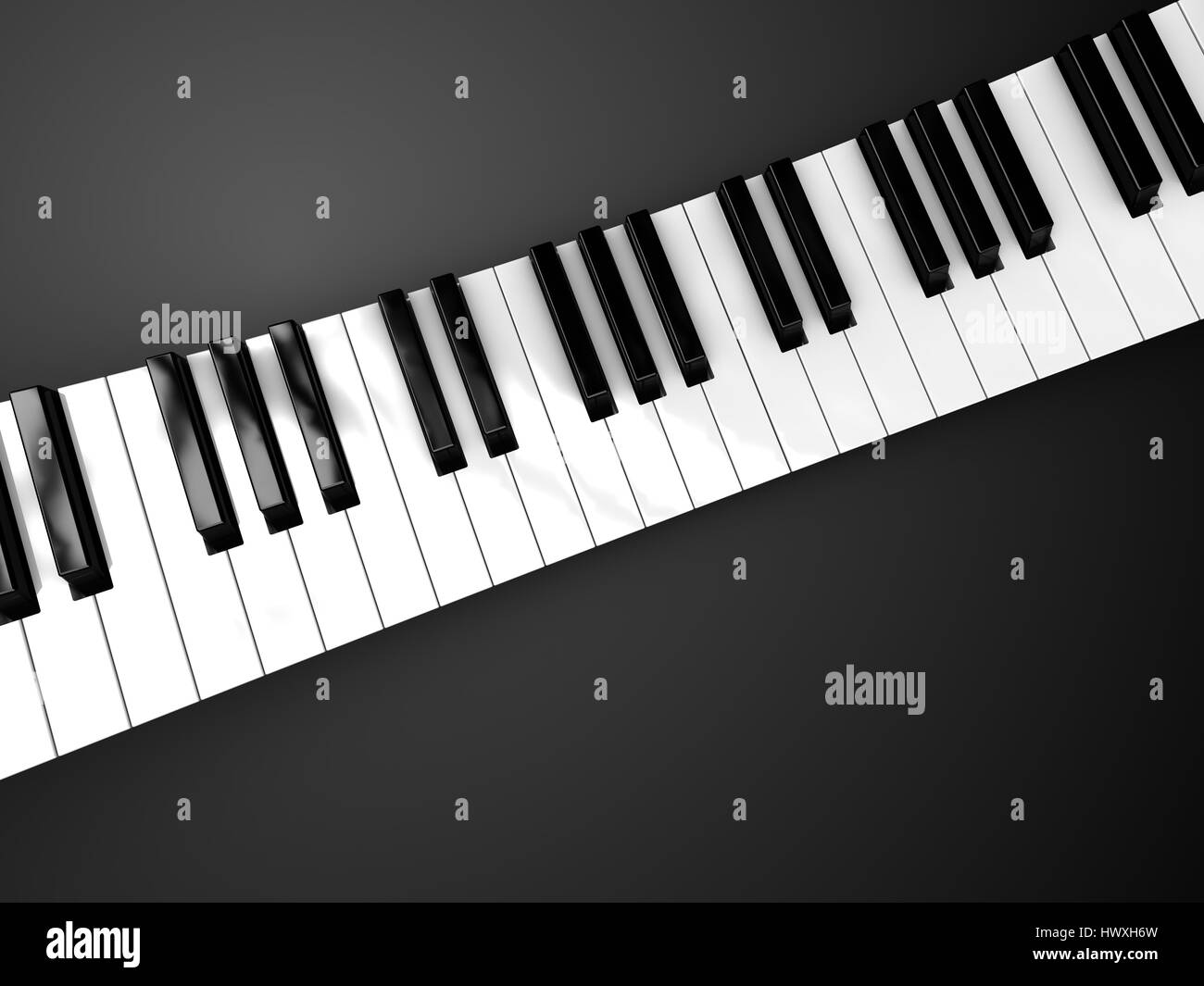 3d illustration of piano keyboard background Stock Photo - Alamy