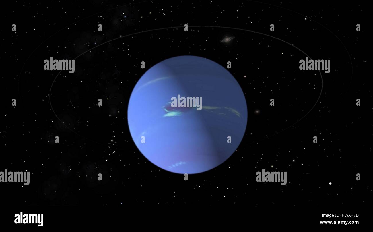 Uranus on a background of stars Stock Photo - Alamy