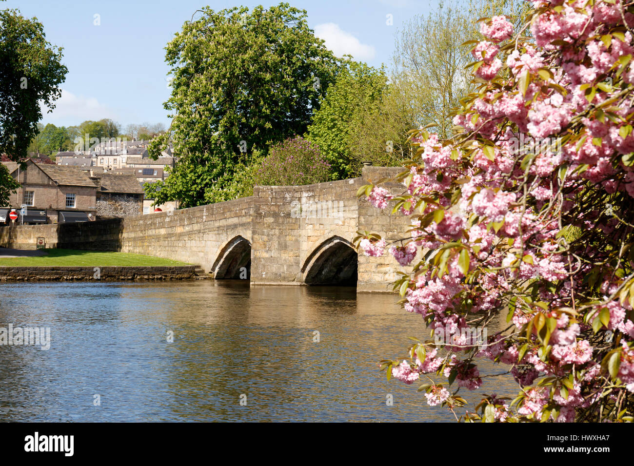 Peak District village of Bakewell Derbyshire England Stock Photo - Alamy