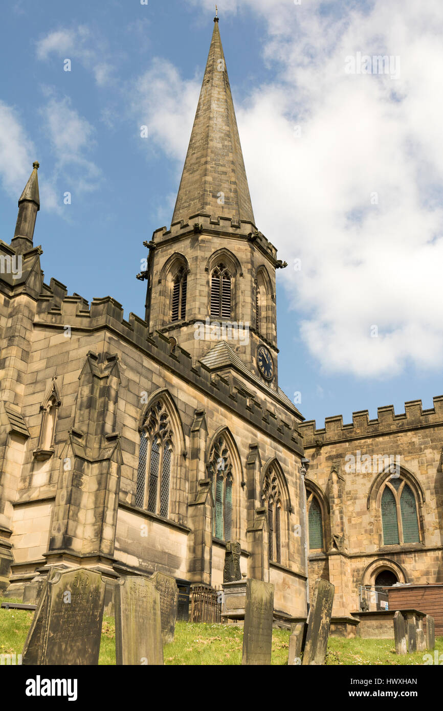 Peak District village of Bakewell Derbyshire England Stock Photo - Alamy