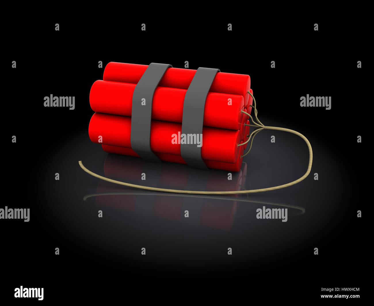 3d illustration of dynamite over dark background Stock Photo - Alamy