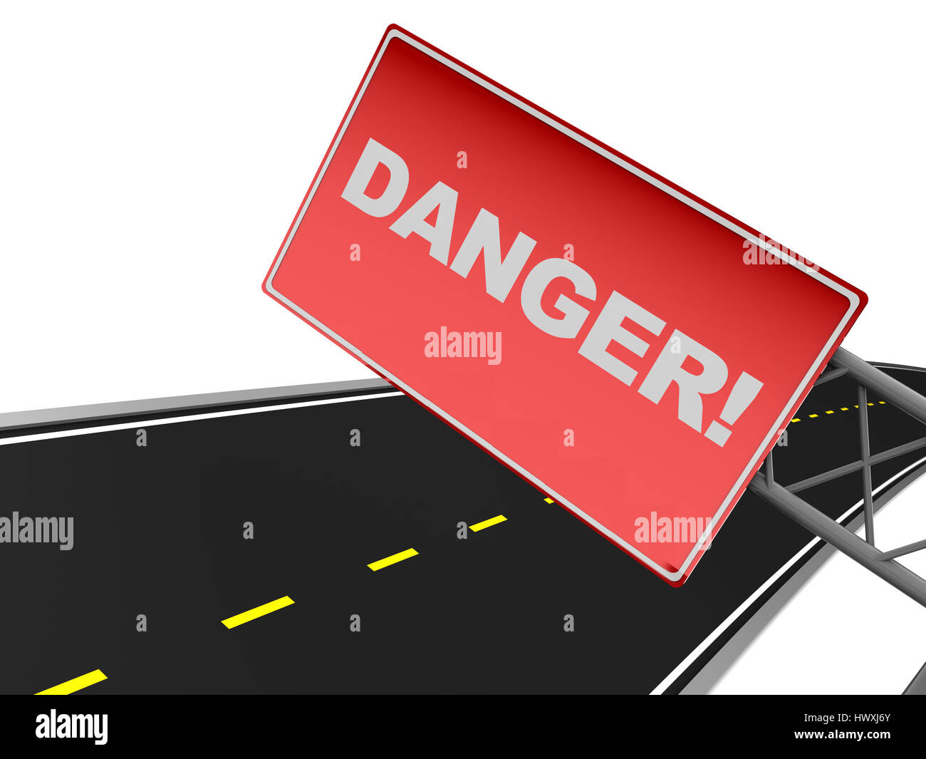 Red danger sign hi-res stock photography and images - Alamy