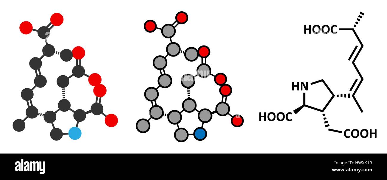 Domoic acid algae poison molecule. Responsible for amnesic shellfish ...