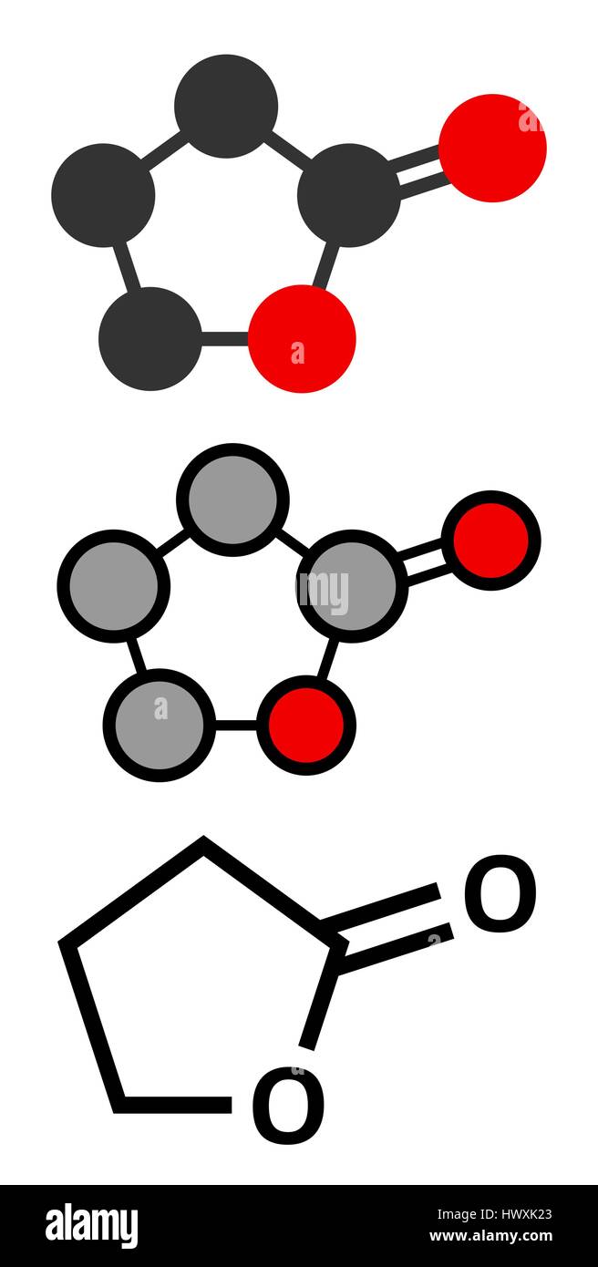 Gamma butyrolactone gbl solvent molecule used hi-res stock photography ...