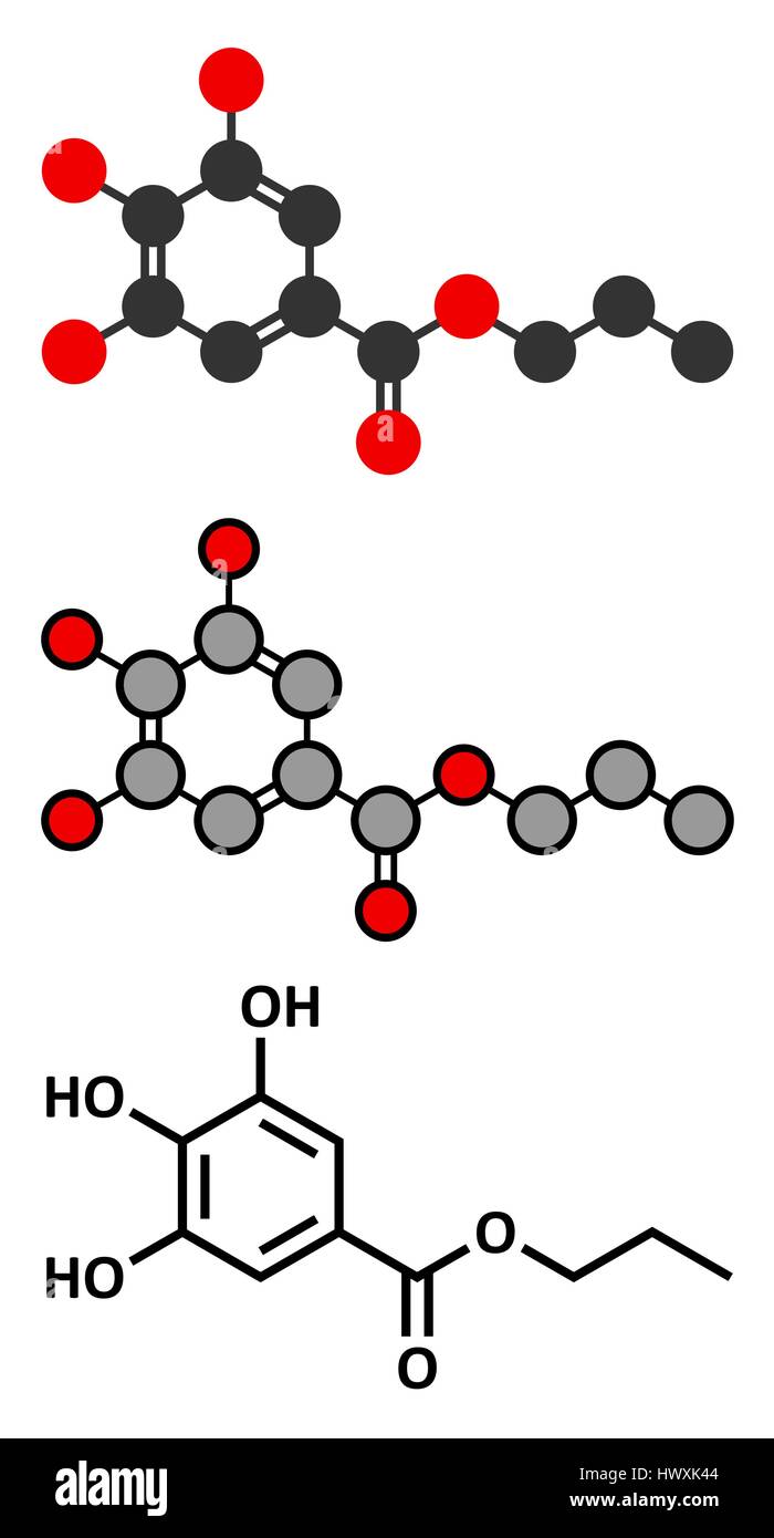 Propyl gallate antioxidant food additive hi-res stock photography and ...
