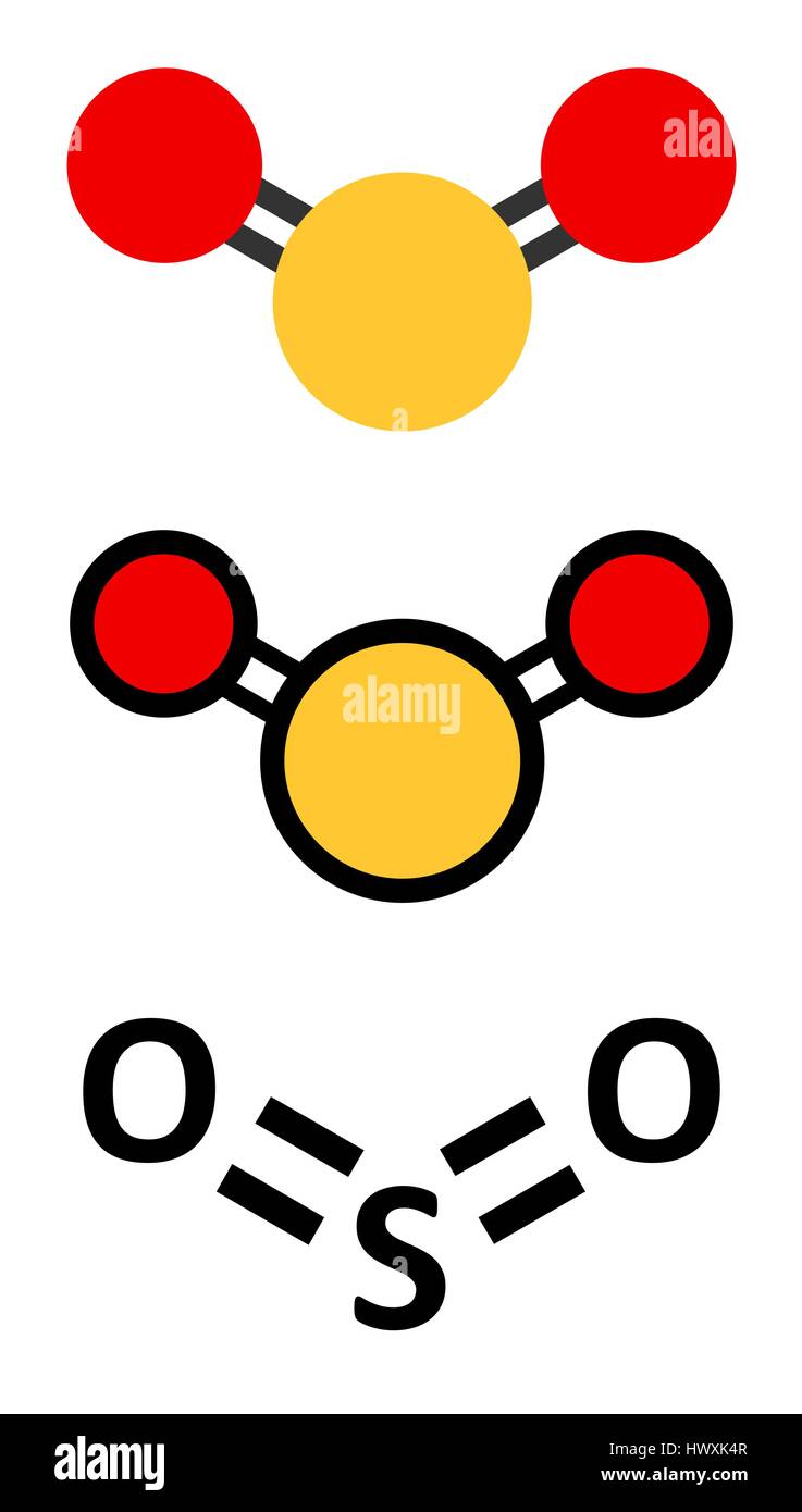 Sulphur dioxide molecule model hi-res stock photography and images - Alamy