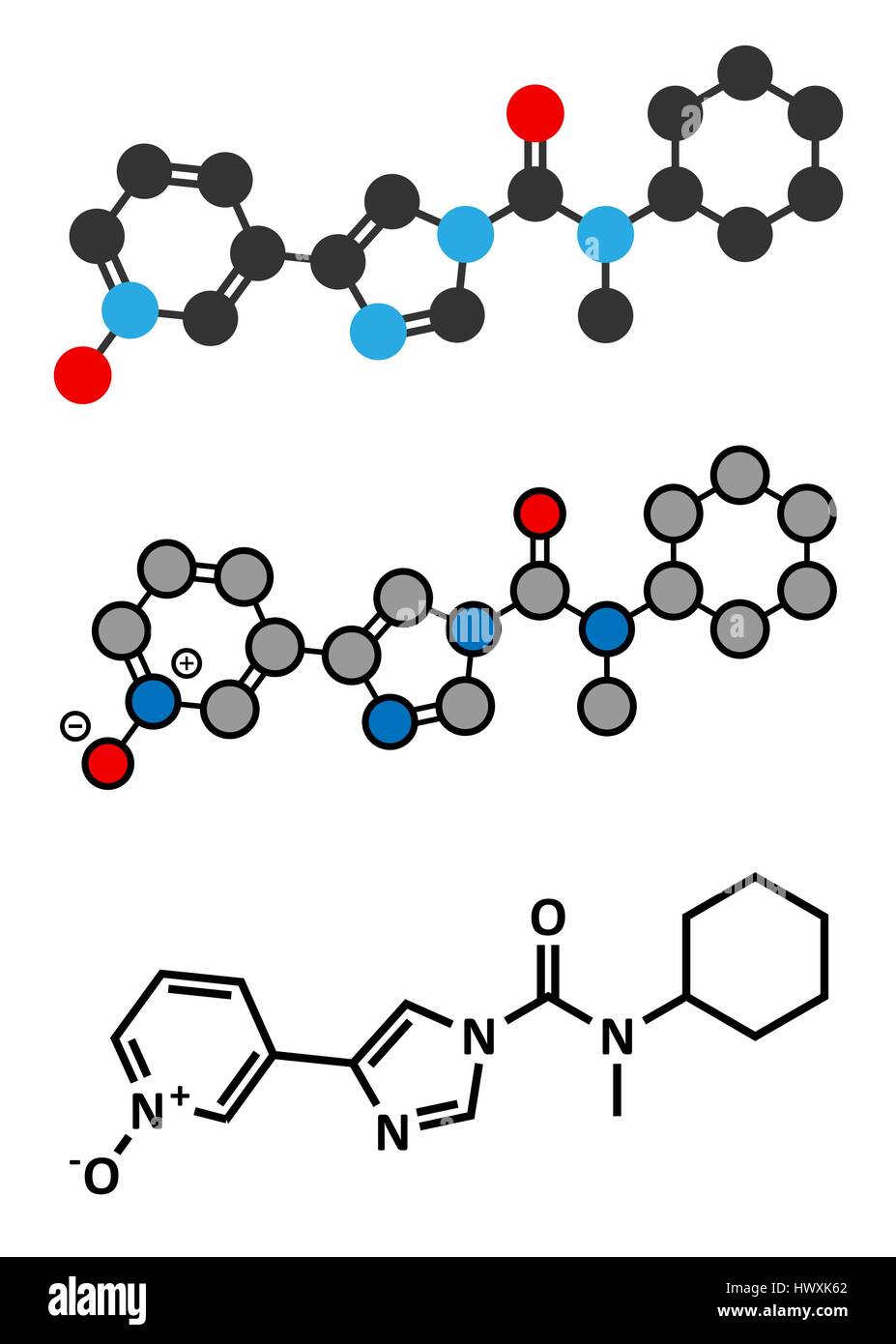 BIA 10-2474 experimental drug molecule. Fatty acid amide hydrolase ...