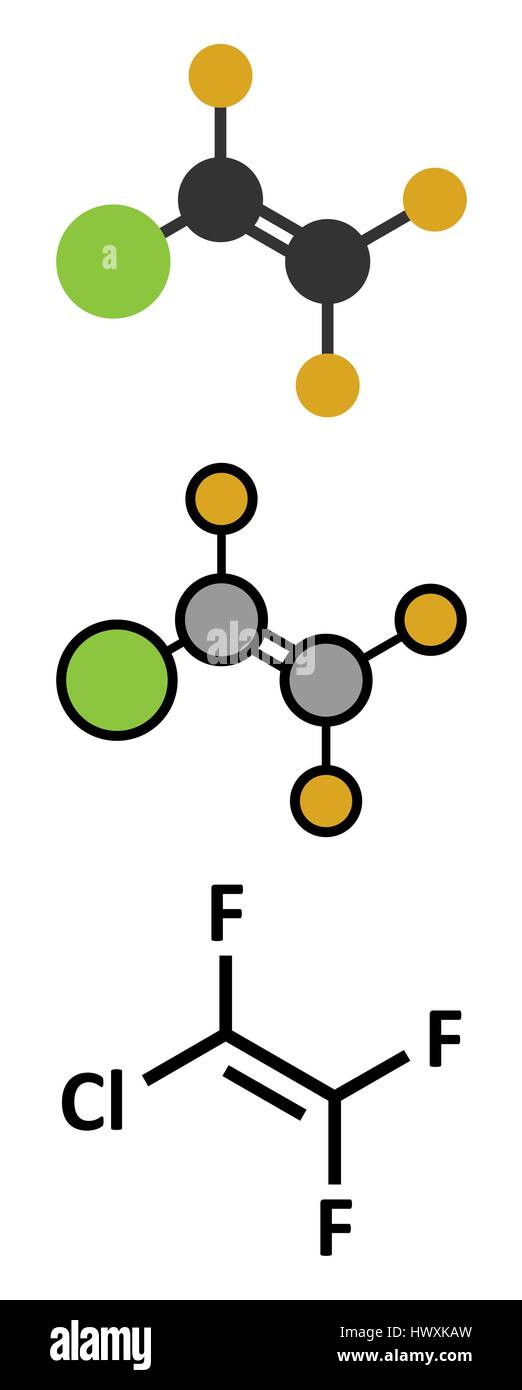 Cfc molecule model molecular Stock Vector Images - Alamy