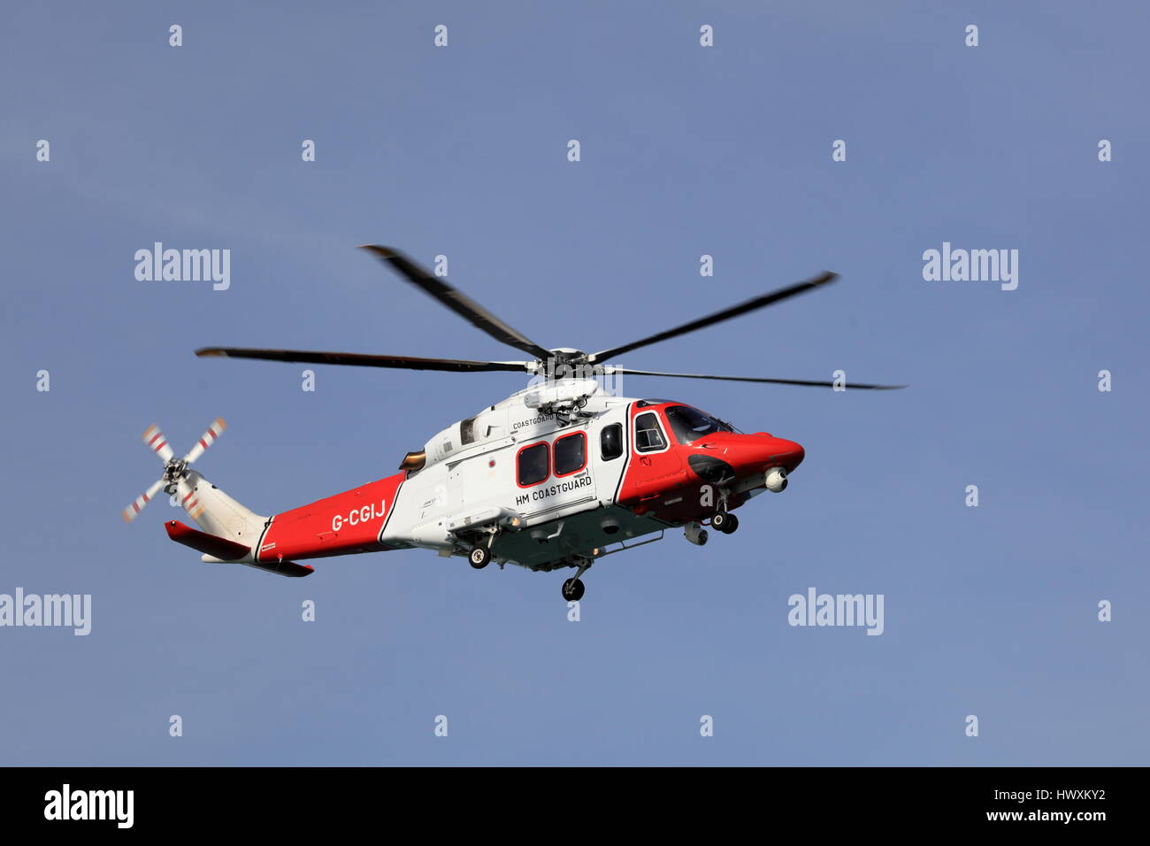 Augusta Westland Helicopter type AW139 registered G-CGIJ flying for HM ...