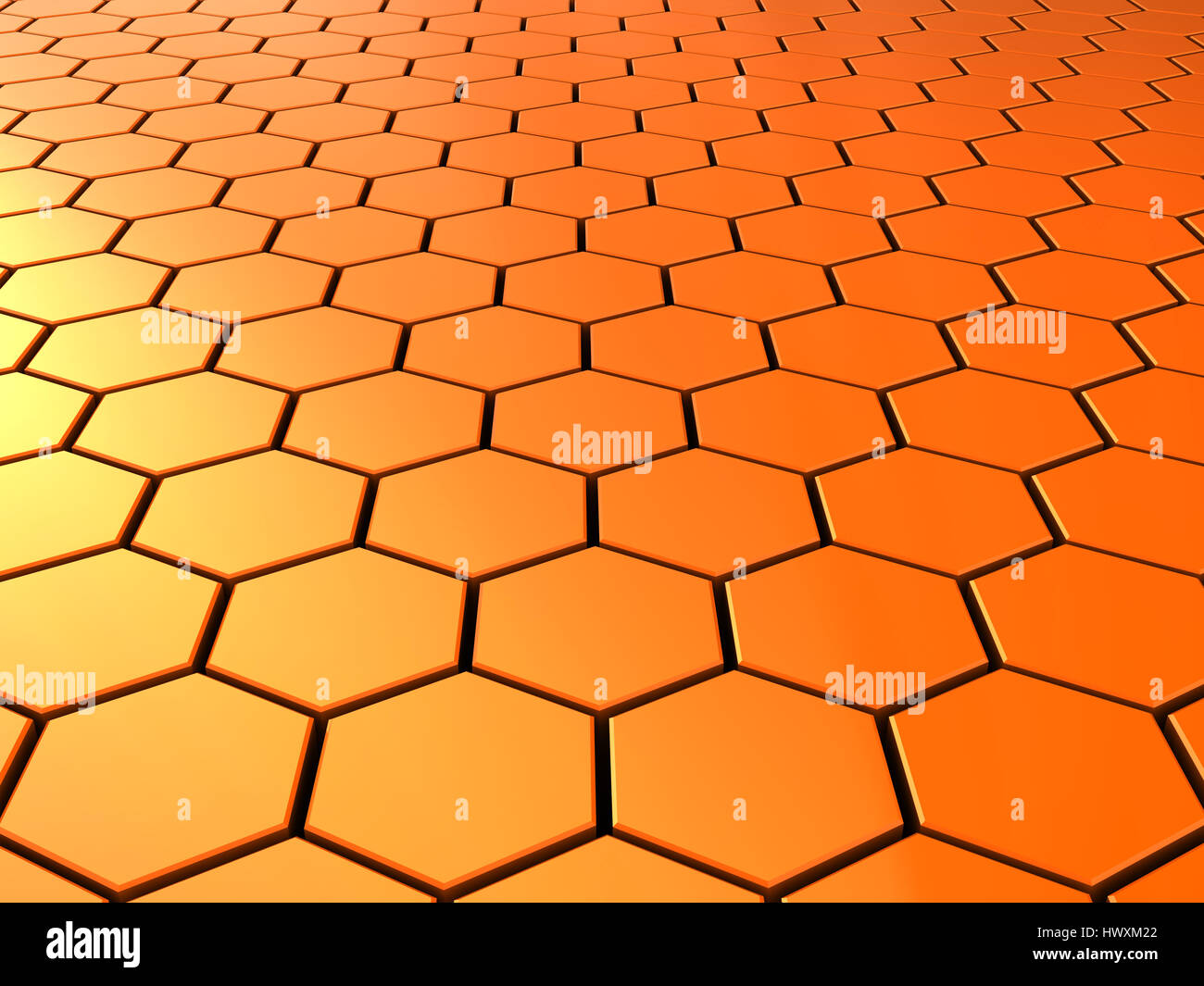 Orange hexagons hi-res stock photography and images - Alamy