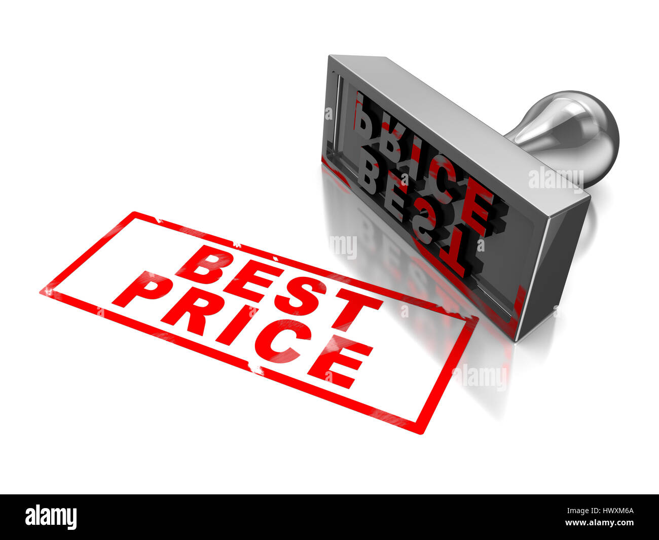 3d illustration of best price stamp over white background Stock Photo ...