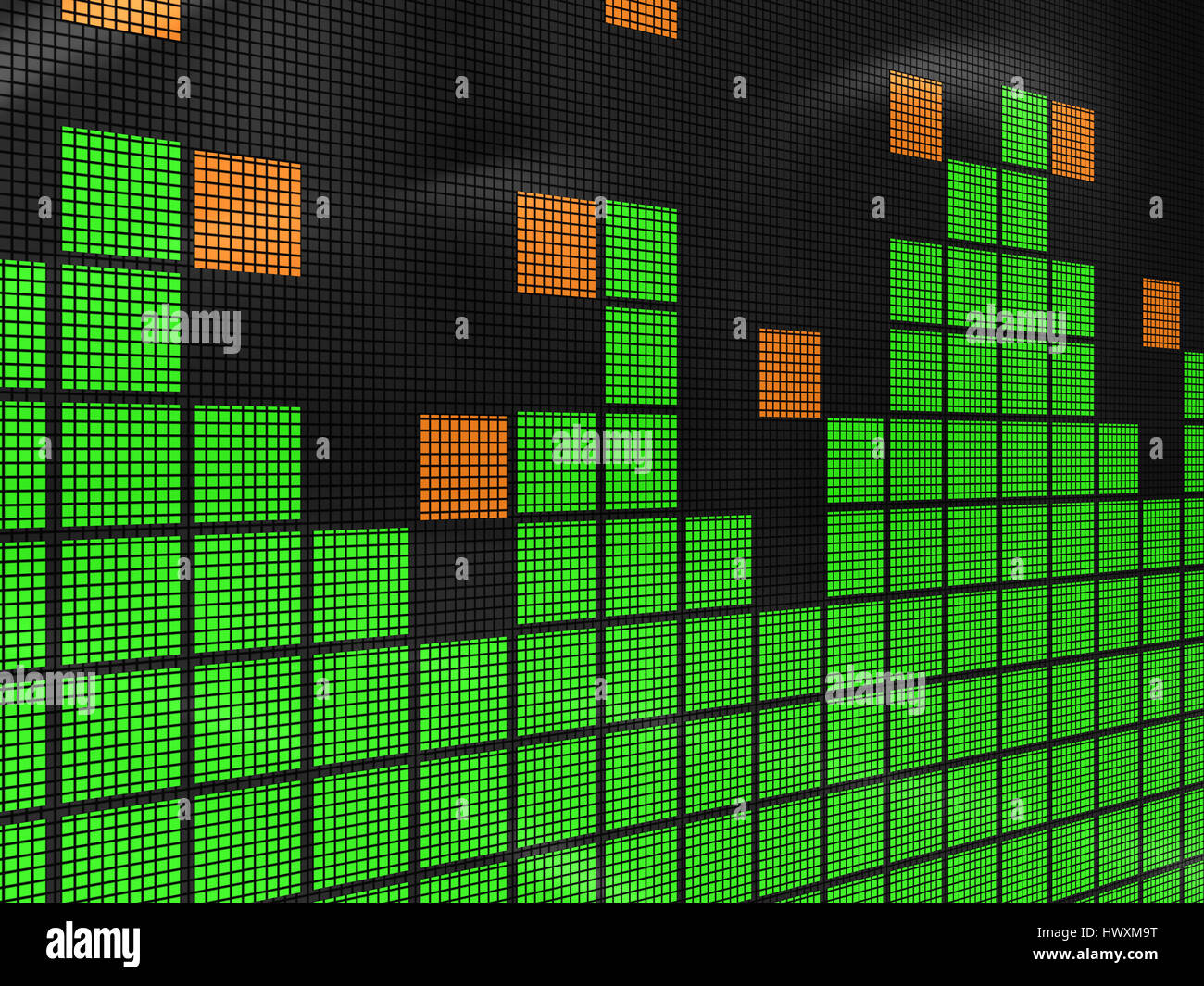 abstract 3d illustration of music spectrum display background Stock ...
