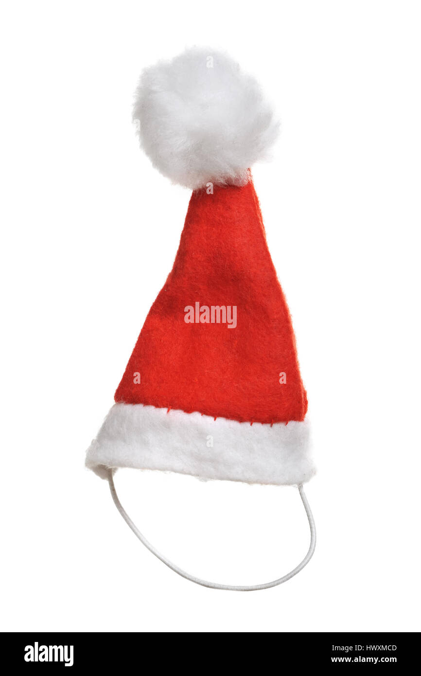 Santa hat isolated over white background Stock Photo - Alamy