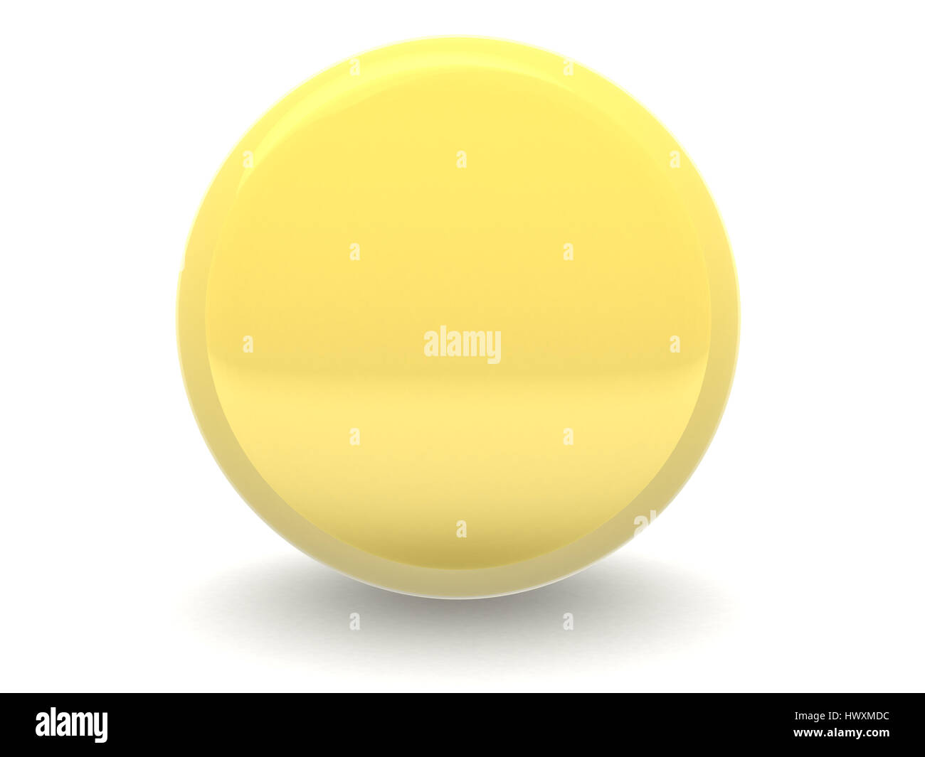 3d illustration of yellow glass sphere Stock Photo - Alamy