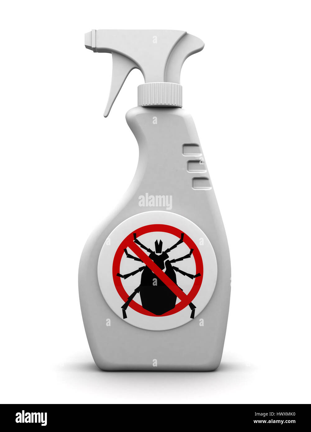 3d illustration of tick spray in plastic bottle Stock Photo - Alamy