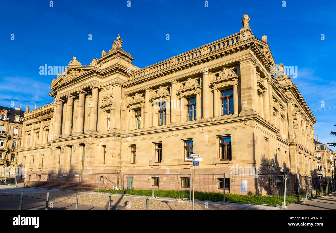 National and University Library of Strasbourg - Alsace, France Stock ...