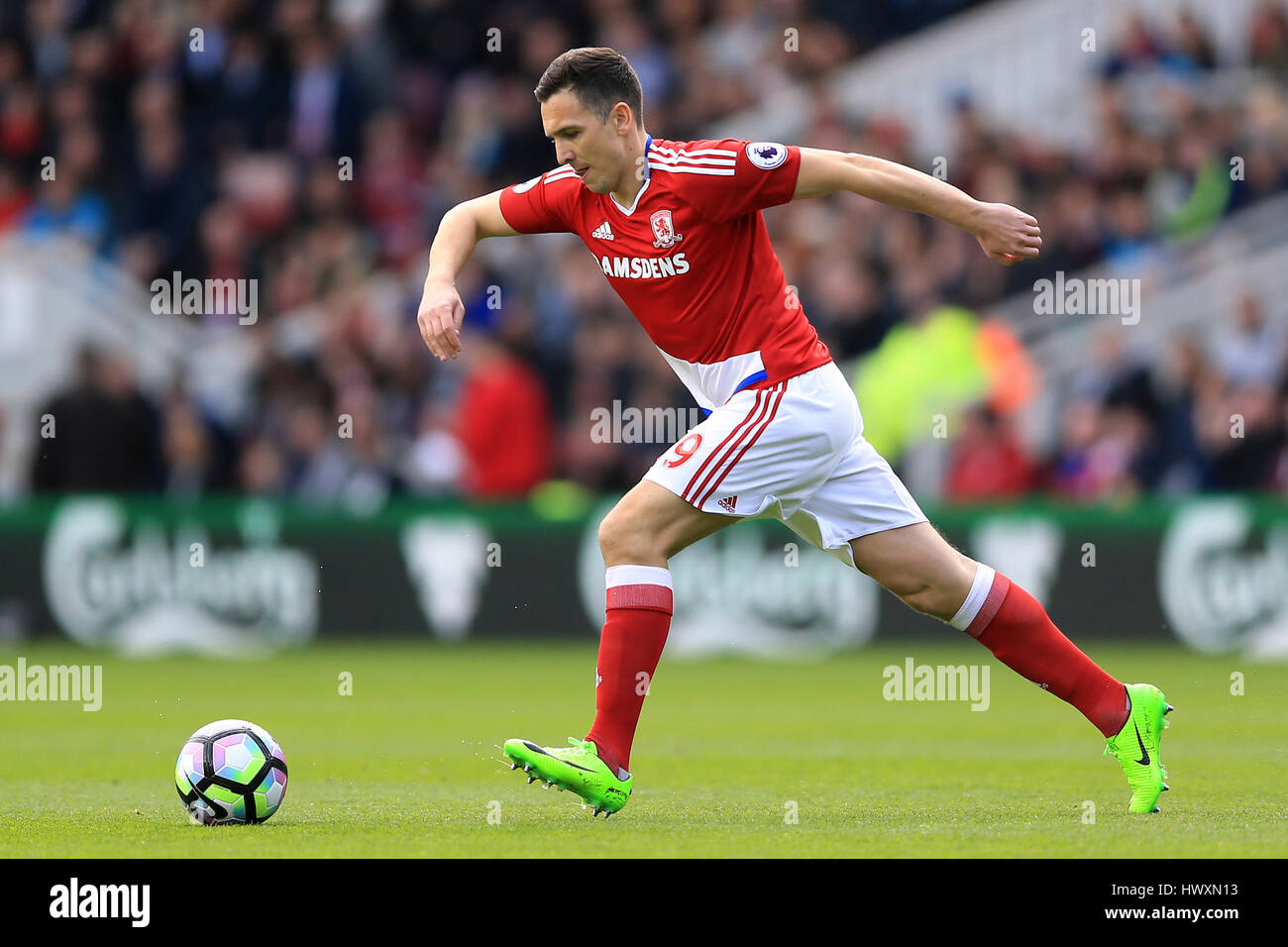 Middlesbrough's Stewart Downing Stock Photo - Alamy