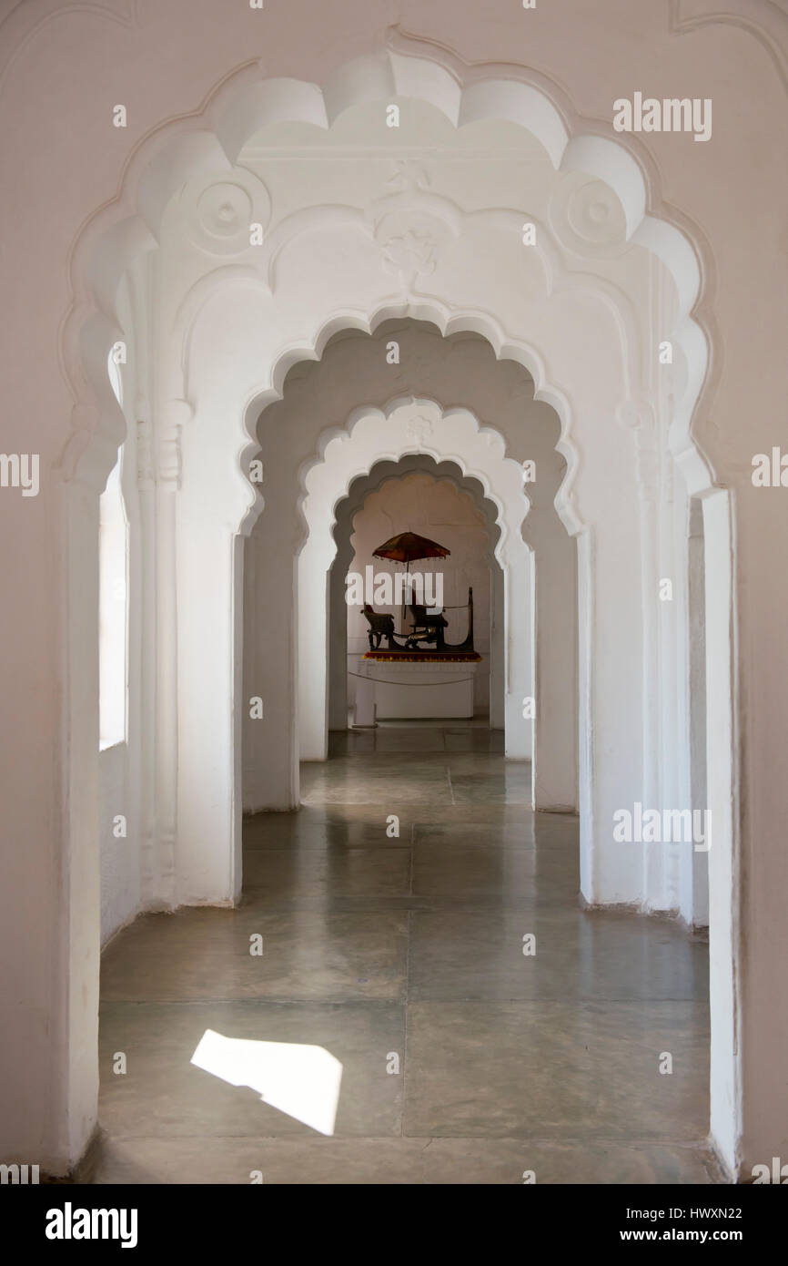 Arches at the Mehrangarh Fort, magnificent fortified palace in Jodhpur ...
