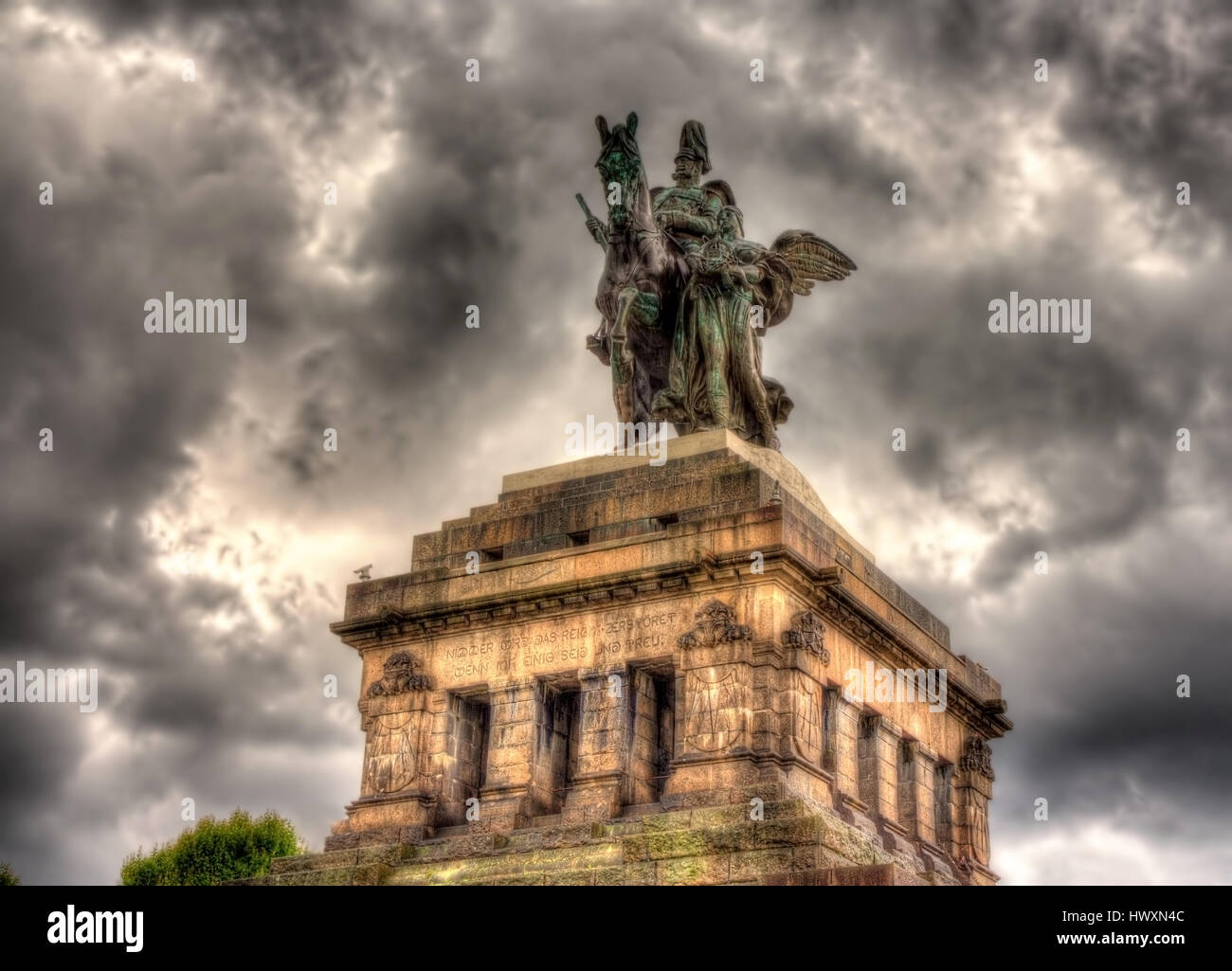 Statue of William I in Koblenz, Germany Stock Photo - Alamy