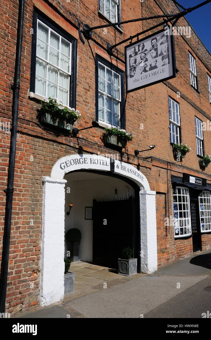 The George Hotel, Buckden, Cambridgeshire, was famous in coaching days ...