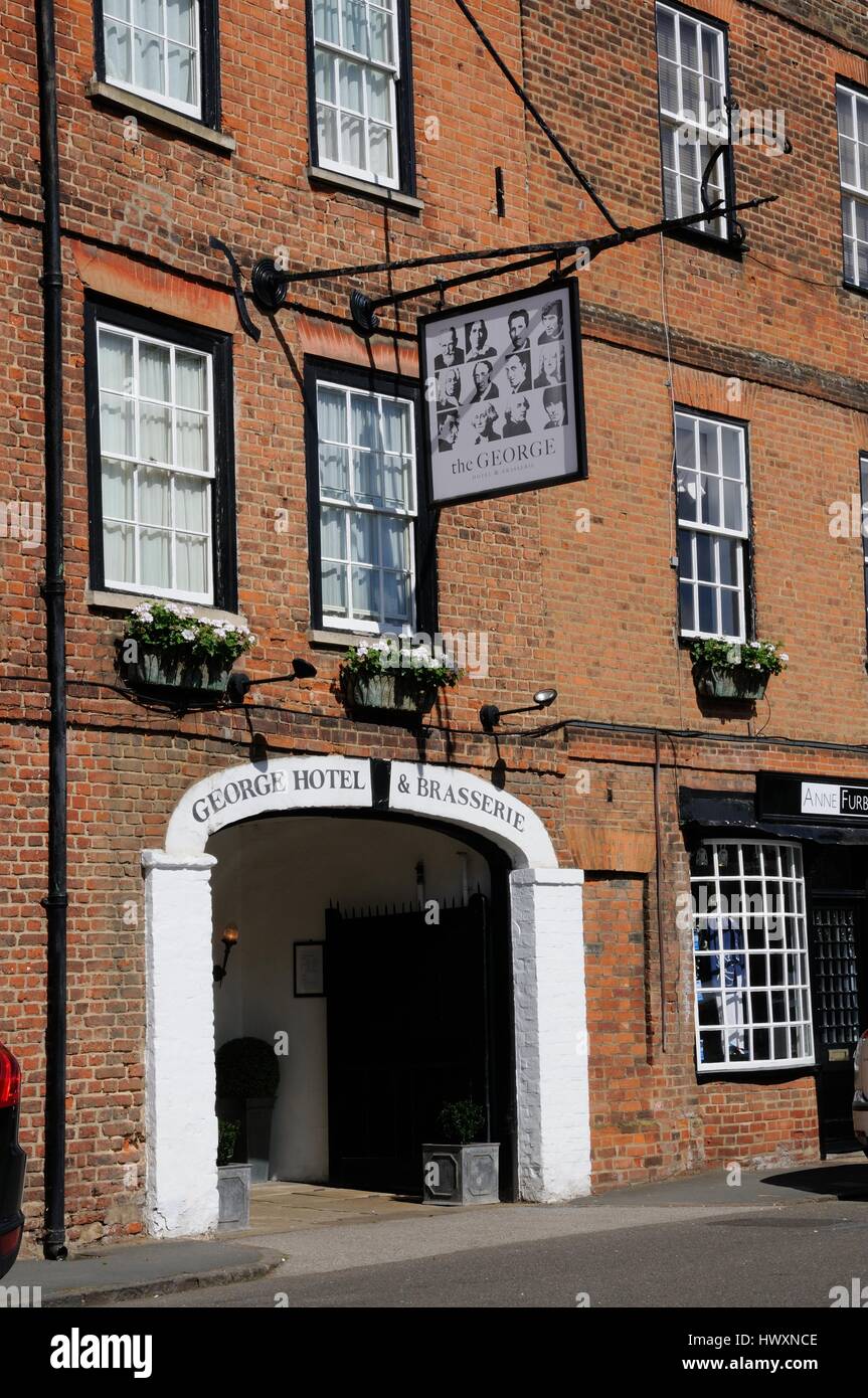 The George Hotel, Buckden, Cambridgeshire, was famous in coaching days ...
