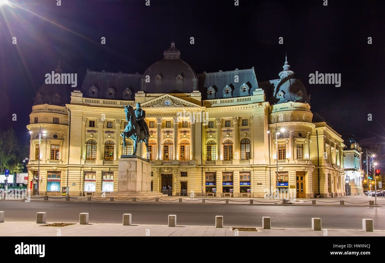 Central University Library of Bucharest, Romania Stock Photo - Alamy
