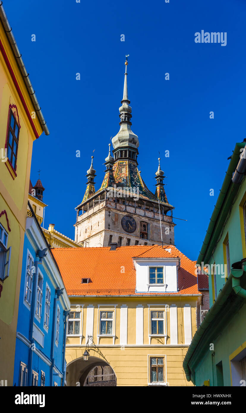 Old houses clock tower hi-res stock photography and images - Alamy
