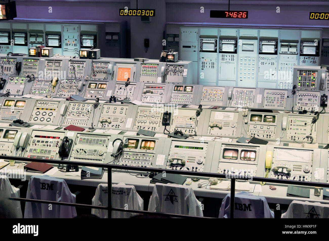 Cape Canaveral, USA - November 22, 2011: Inside Mission Control Center ...