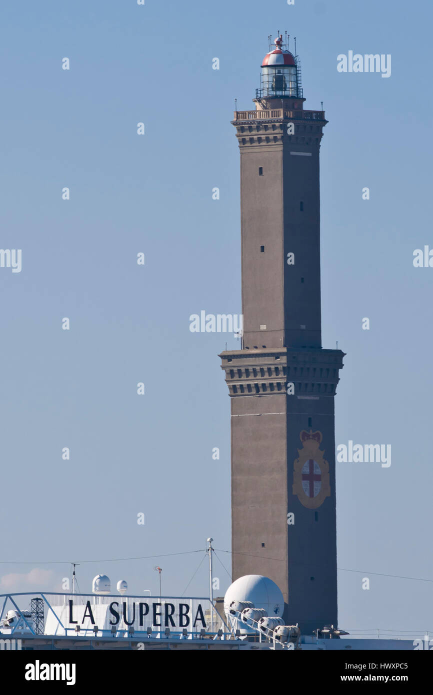 Lanterna, the symbol of Genoa Stock Photo - Alamy