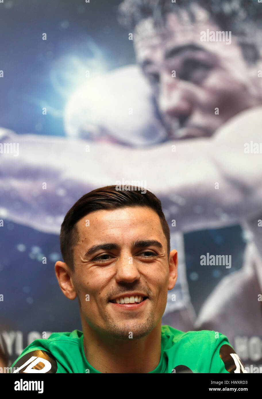 Anthony Crolla, during the press conference at the Radisson Edwardian ...