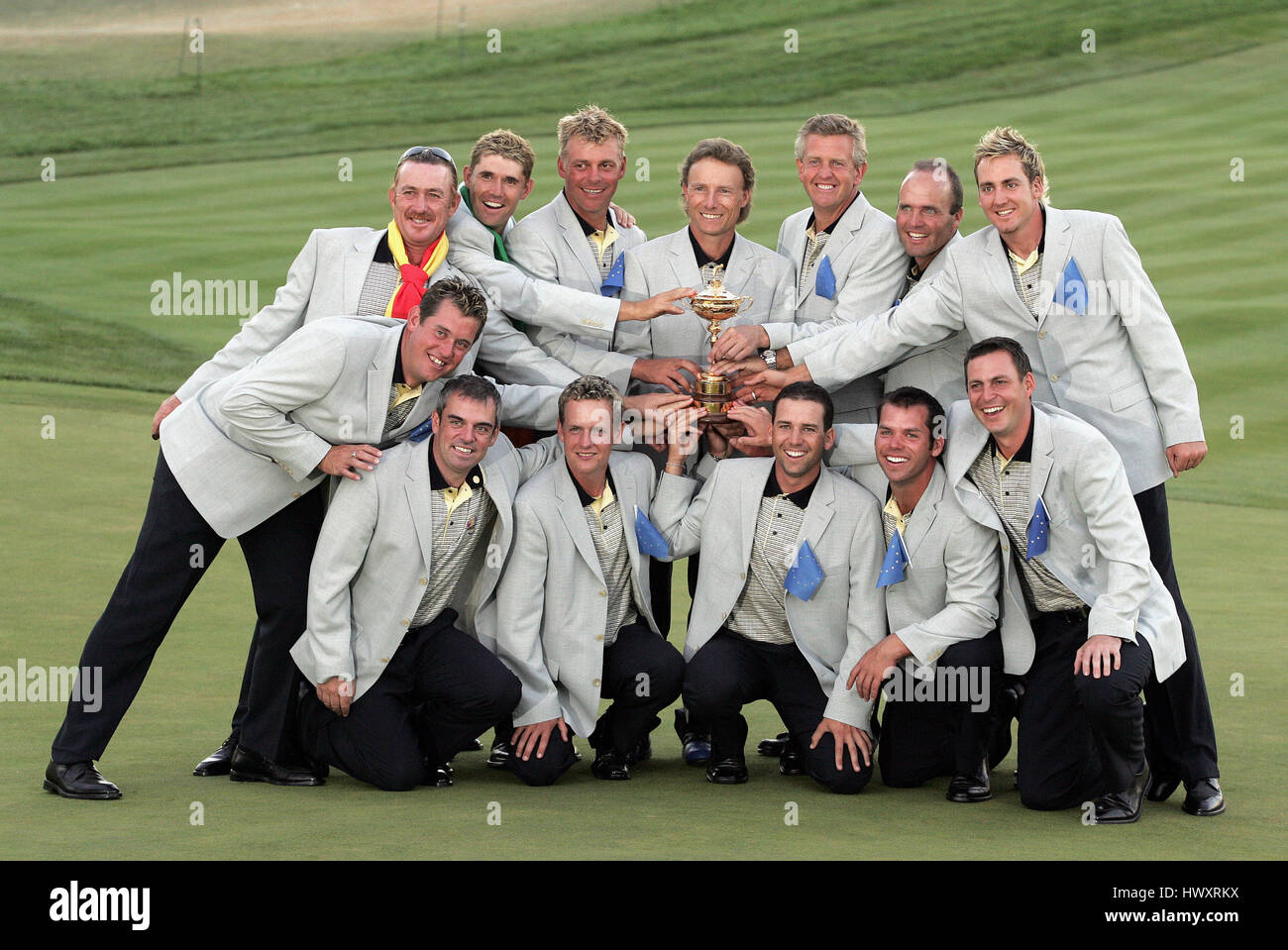 EUROPEAN TEAM RYDER CUP WINNING TEAM 2004 OAKLAND HILLS DETROIT USA 19 ...