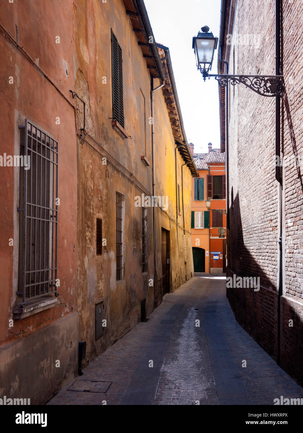 Back street, Imola Stock Photo - Alamy