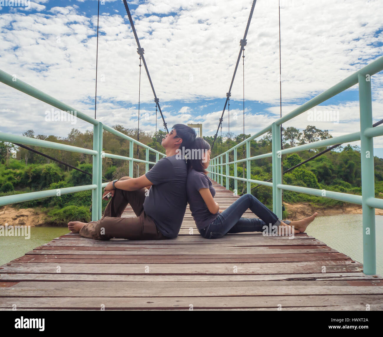 Thin man and fat woman hi-res stock photography and images - Alamy