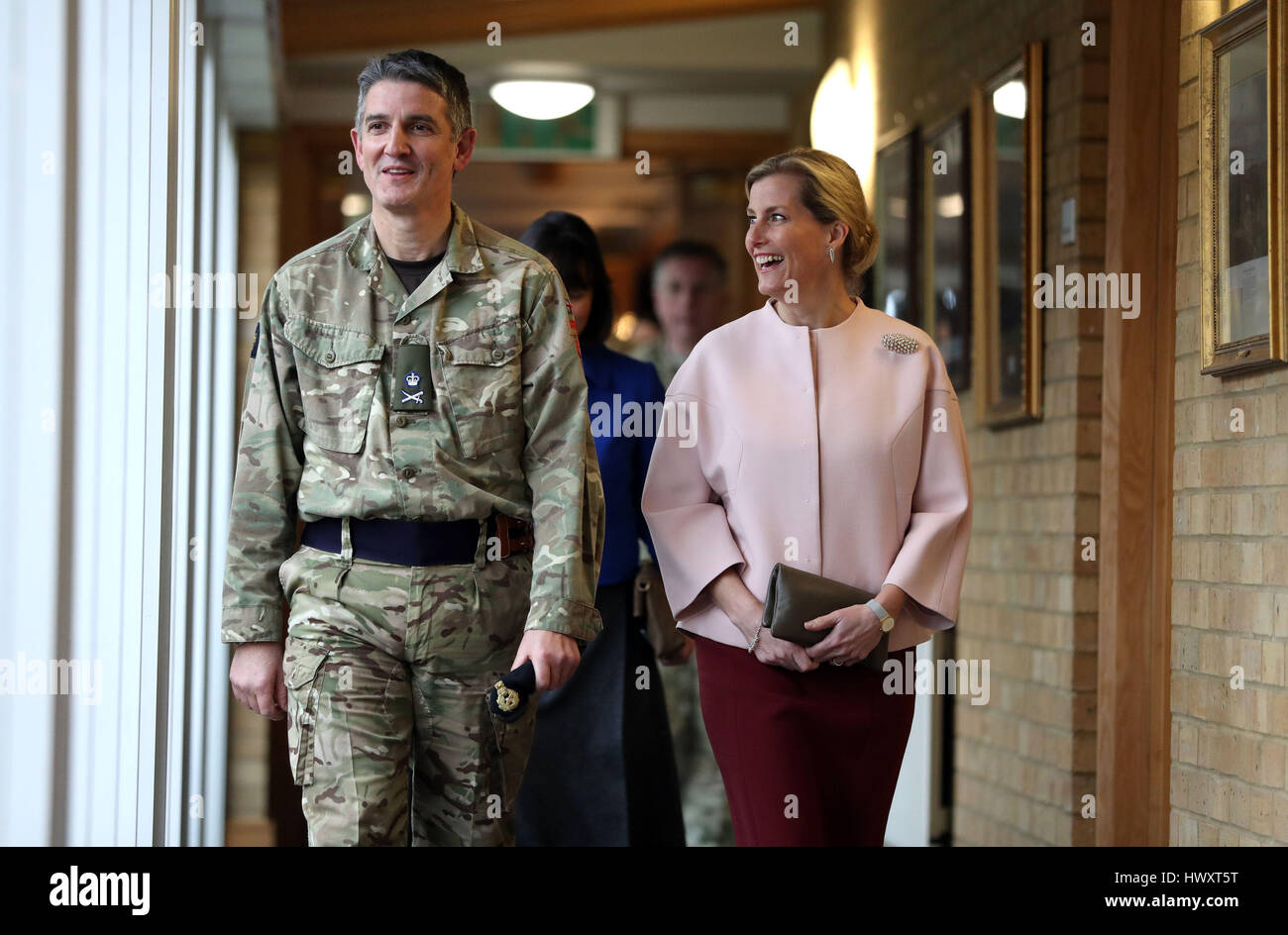 The Countess of Wessex (right) chats with Lieutenant General Nicholas ...