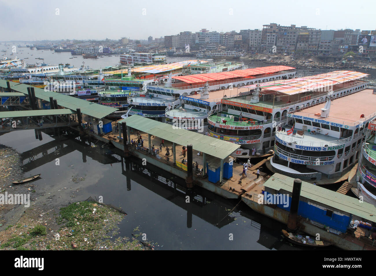 Sadarghat launch terminal hi-res stock photography and images - Alamy