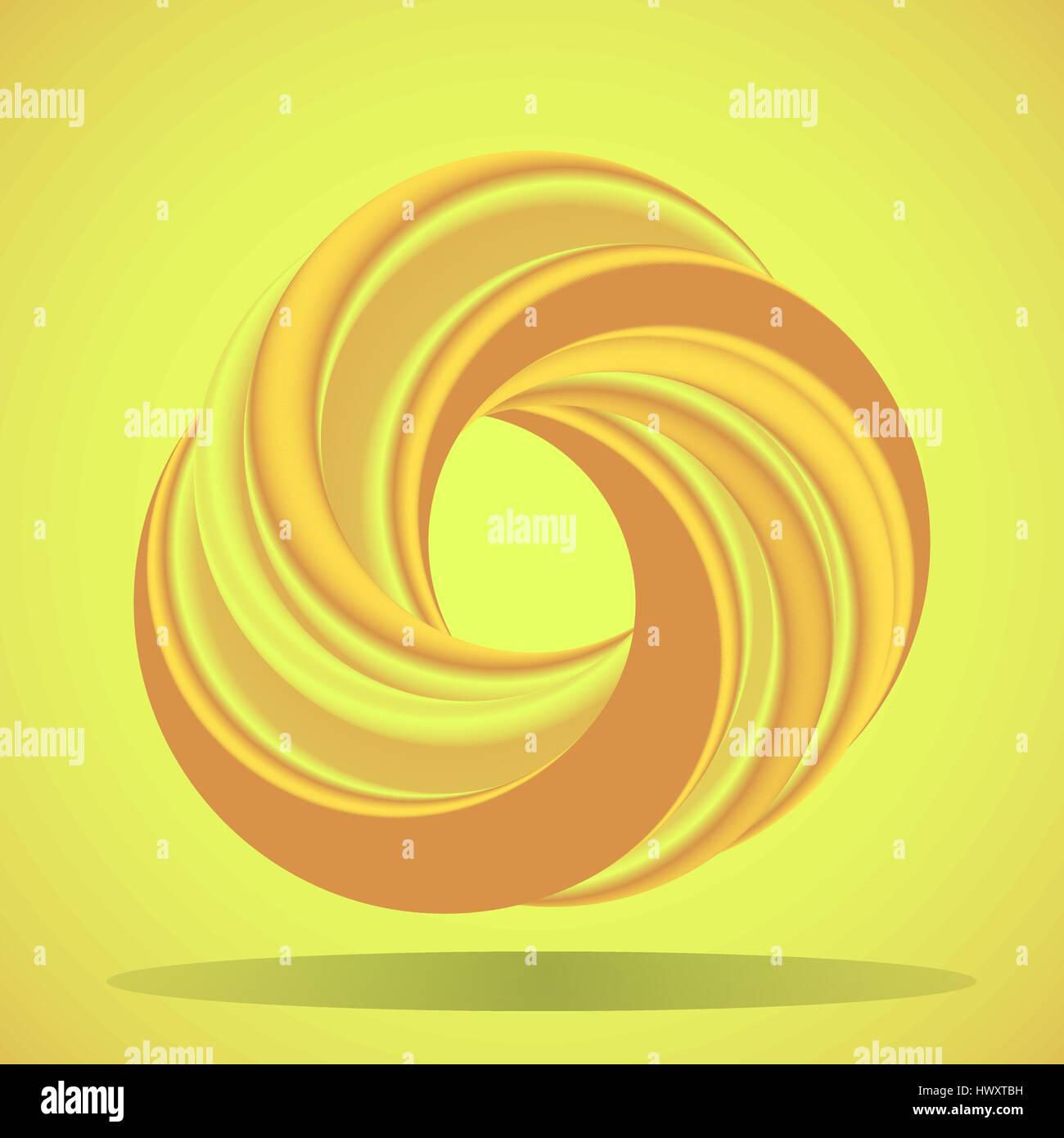 Abstract geometric shape with torus-like figure Stock Vector Image ...