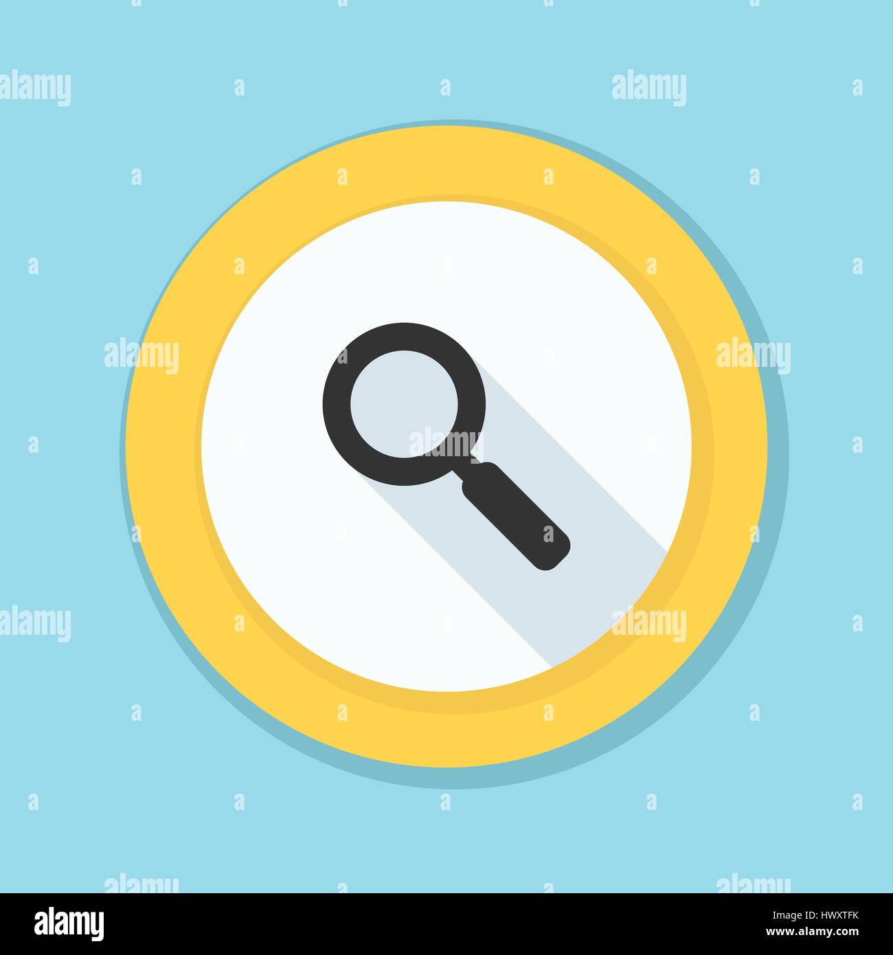 Search magnify glass button illustration Stock Vector Image & Art - Alamy