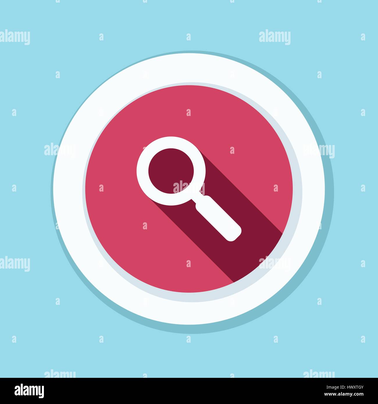 Search magnify glass button illustration Stock Vector Image & Art - Alamy
