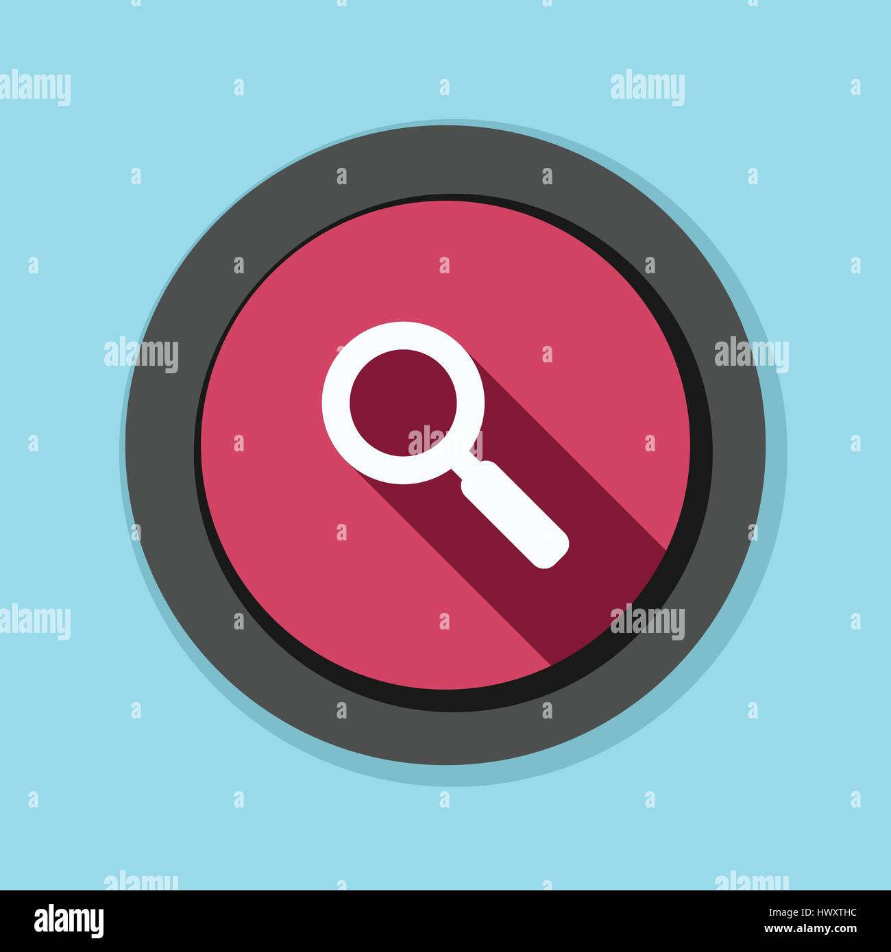 Search magnify glass button illustration Stock Vector Image & Art - Alamy