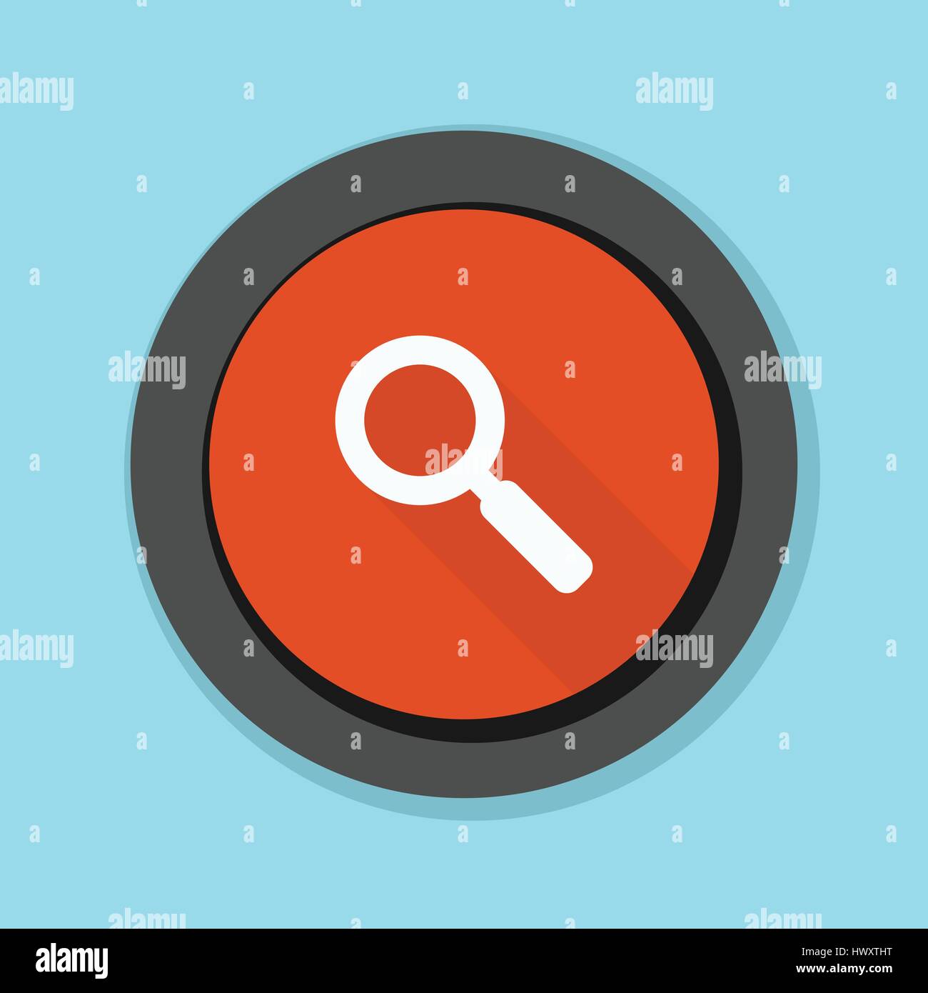 Search magnify glass button illustration Stock Vector Image & Art - Alamy