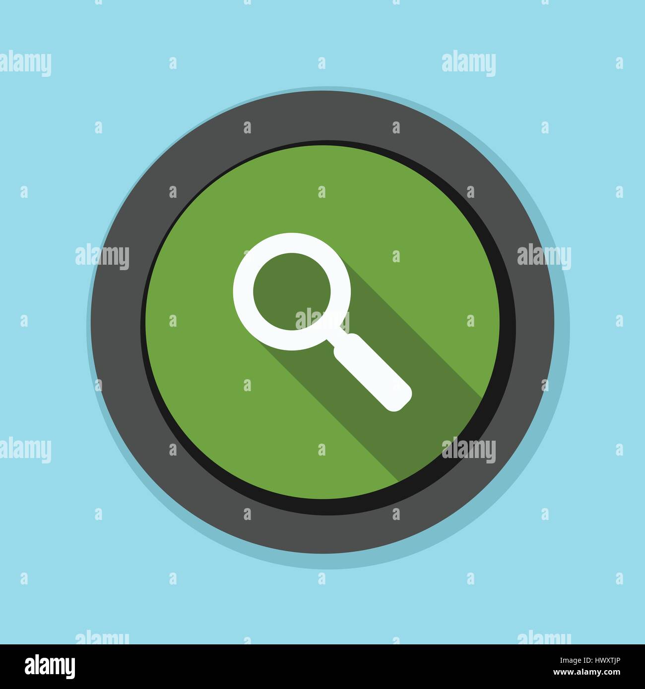 Search magnify glass button illustration Stock Vector Image & Art - Alamy