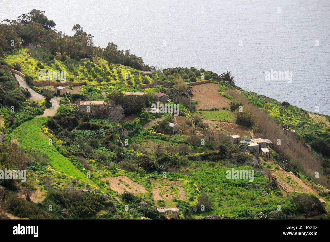 Great Dingli cliffs in Malta Stock Photo - Alamy