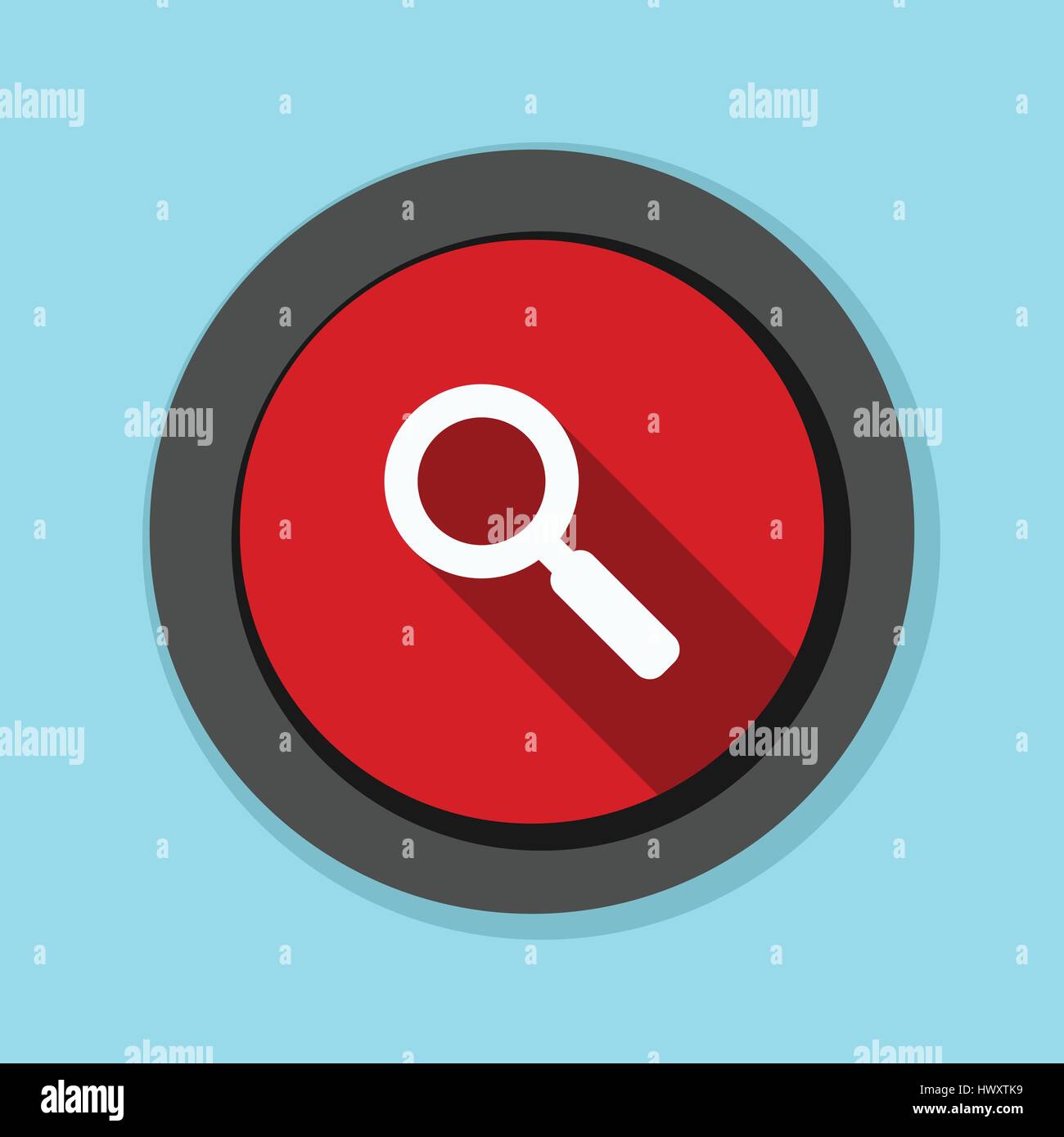 Search magnify glass button illustration Stock Vector Image & Art - Alamy