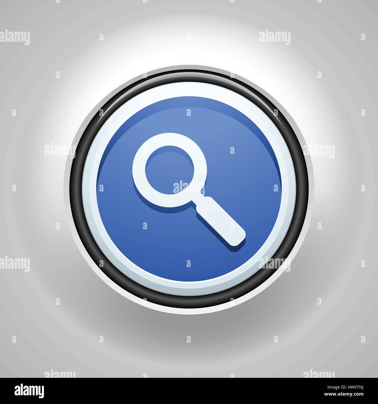 Search magnify glass button illustration Stock Vector Image & Art - Alamy