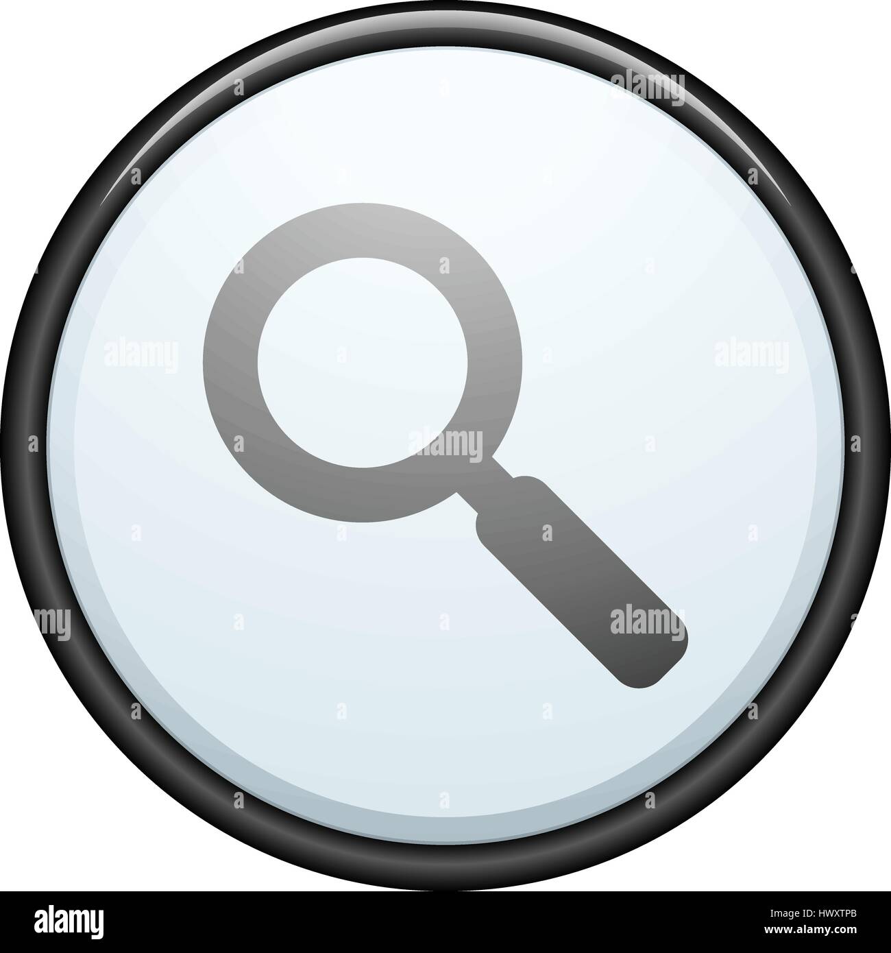 Search magnify glass button illustration Stock Vector Image & Art - Alamy